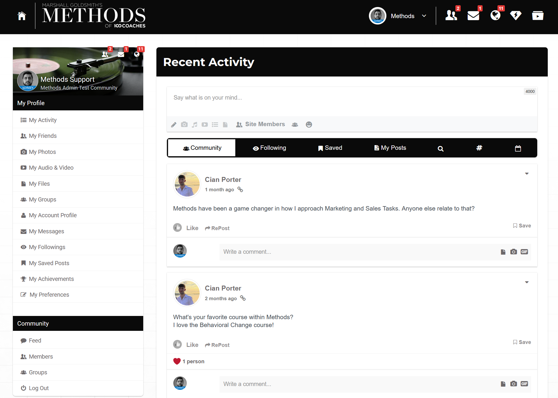 Building Better Leaders Together: Inside the Methods Community Feature - Methods
